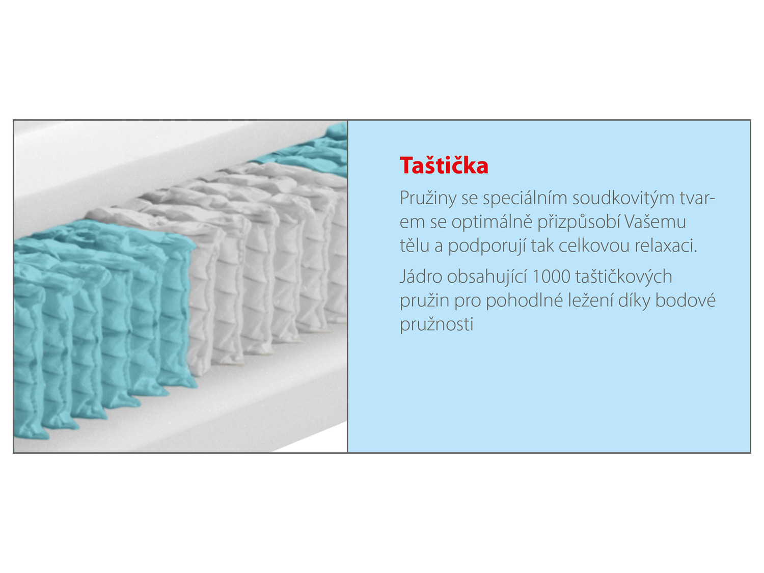 7zónová taštičková matrace BT 1000 Classic | Lidl.cz