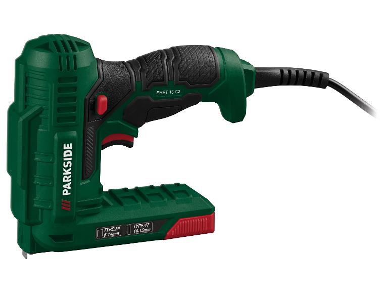 PARKSIDE® Elektrická sponkovačka a hřebíkovačka PHET 15 C2 | Lidl