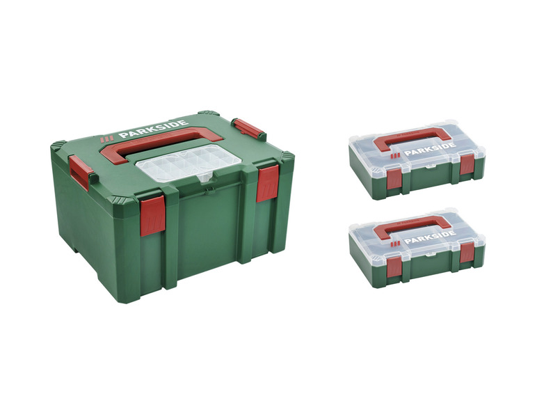 Sada Stack-it kufru na nářadí L a Stack-it organizérů