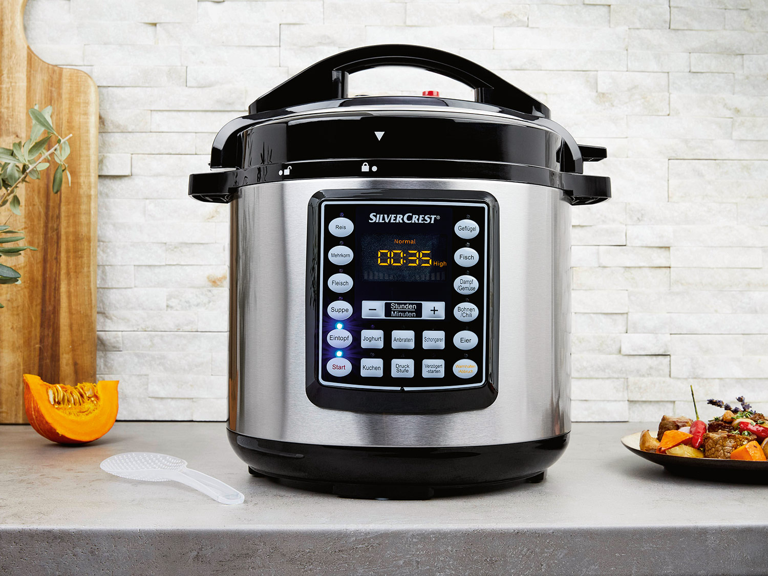 SILVERCREST Multifunkční elektrický tlakový hrnec SSM